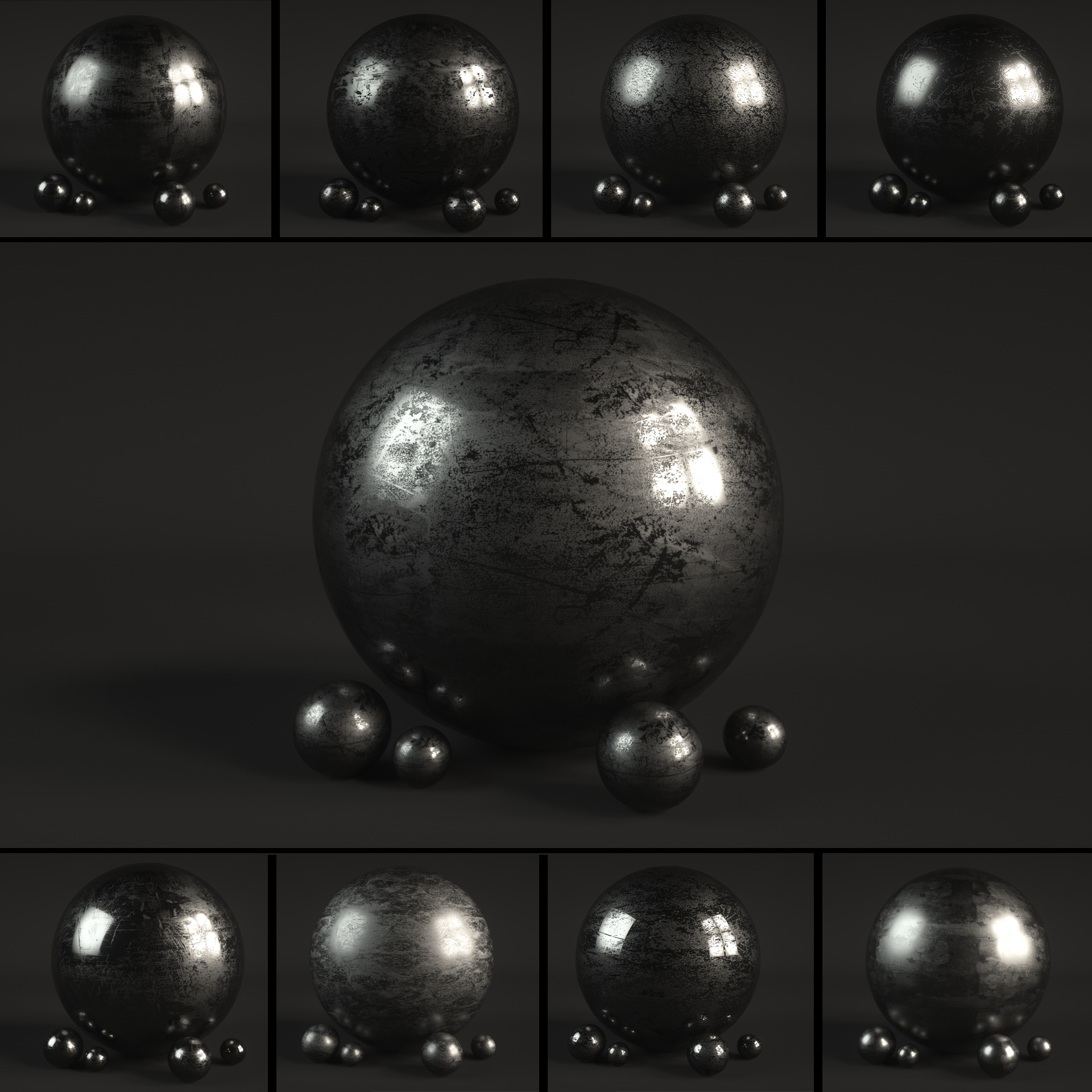 14 Roughness Material Shaders for C4D Octane Render by 3dtreatment